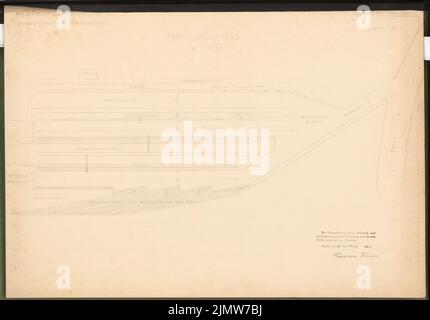 Conversion of a channel with a steep descent and river port. Schinkel ...