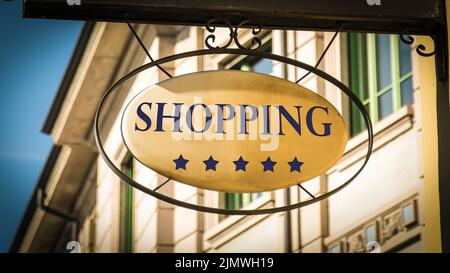 Street Sign the Direction Way to Spend Money Stock Photo - Alamy