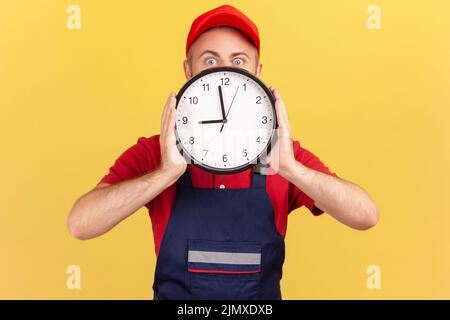 wall clock showing time at half past eight thirty 0830 2030 Stock Photo ...