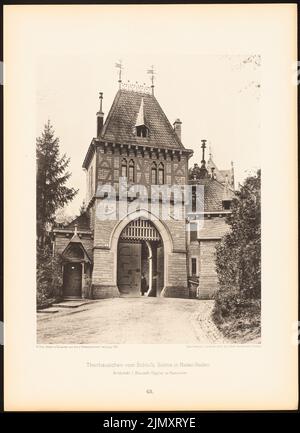 Oppler Edwin (1831-1880), Castle on the Halberg, Saarbrücken (1877-1880 ...