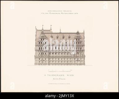 Thienemann Otto, excellent projects for the Hamburg town hall ...