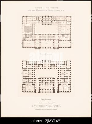 Thienemann Otto, excellent projects for the Hamburg town hall ...