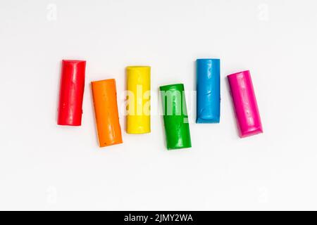 Plasticine sticks different colors Stock Photo - Alamy