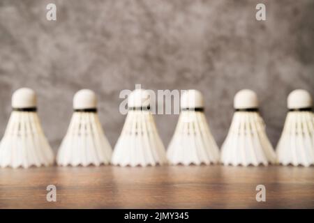 Modern sport composition with badminton elements Stock Photo - Alamy