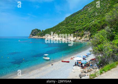 Ermones Beach, Corfu, Ionian islands, Greece Stock Photo - Alamy