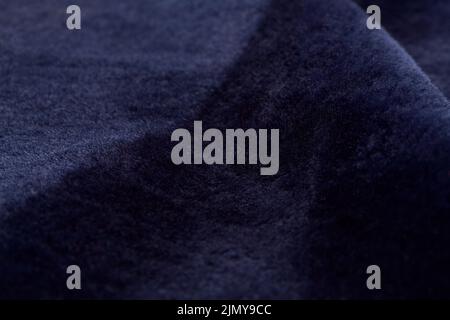 deep blue soft fur wrinkled Stock Photo - Alamy