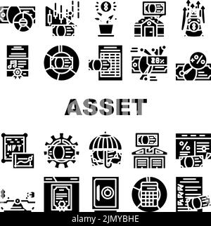 Financial Asset line icon. Monochrome simple Financial Asset outline ...