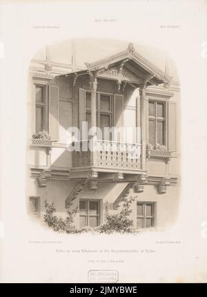 Busse Carl (1834-1896): Residential building Regentenstraße, Berlin ...