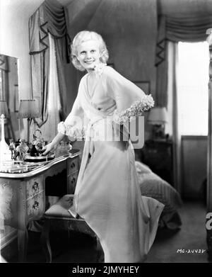 Actress Jean Harlow, Publicity Portrait in Bathing Suit, 1931 Stock ...