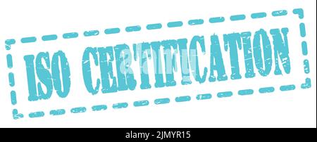 ISO CERTIFICATION text written on red lines stamp sign Stock Photo - Alamy