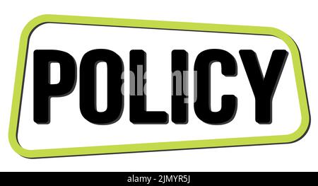 POLICY text written on green-black lines stamp sign Stock Photo - Alamy