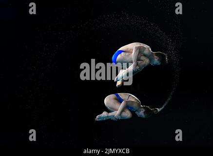 Scotland's Danny Mabbott and Clara Kerr during the Mixed Synchronised ...