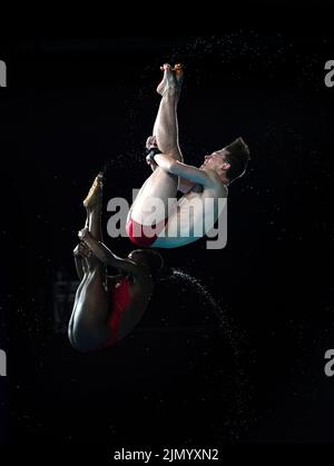 England's Benjamin Cutmore and Desharne Bent-Ashmeil during the Mixed ...