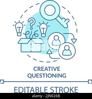Creative questioning concept icon Stock Vector Image & Art - Alamy