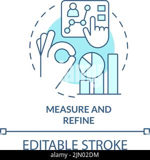Measure and refine concept icon Stock Vector Image & Art - Alamy