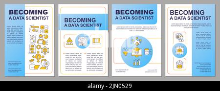 Becoming data scientist brochure template Stock Vector Image & Art - Alamy