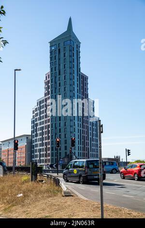 UK, Devon, Plymouth, Beckley Point Student Apartments Stock Photo - Alamy
