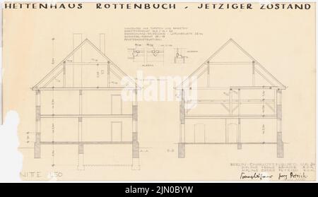 Böhmer Franz (1907-1943), Hettenhaus in Rottenbuch (06.1934): floor ...
