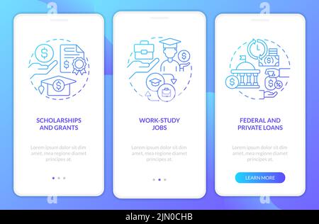 Financial aid onboarding mobile app screen Stock Vector Image & Art - Alamy
