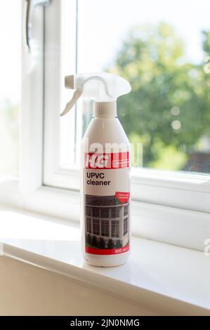 HG UPVC cleaning product Stock Photo - Alamy