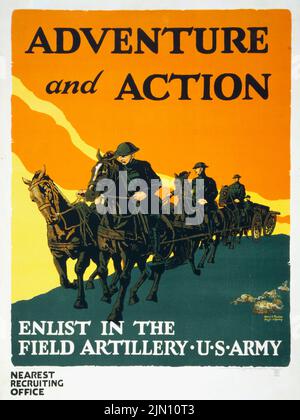 U.S WWI Vintage Propaganda Poster - Beat Back the Hun, 1918, Fred ...