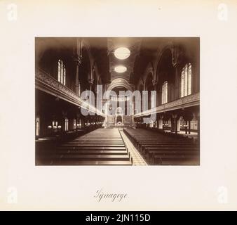 Interior of the new synagogue in Berlin: Banks, Choir and Vaults ...