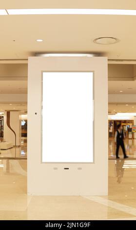 Advertising poster board inside department store Stock Photo - Alamy