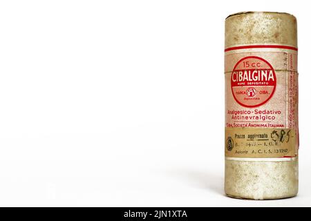 Vintage 1947 CIBALGINA Analgesic- Sedative medicine. CIBA - Italy Stock ...