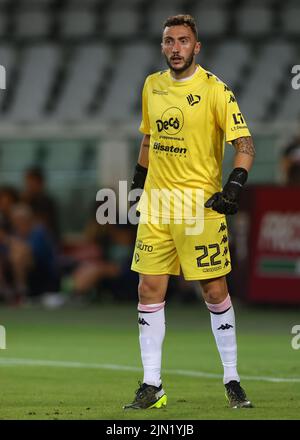 Mirko Pigliacelli in action during the Serie B match between AC Monza ...