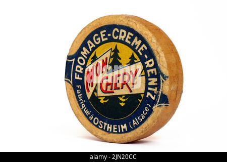 Vintage 1930s MON CHERY cream cheese (Fromage Creme Rentz) cardboard ...