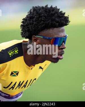 Navasky Anderson of Jamaica competing in the men’s 800m final at the ...