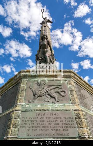 Aberystwyth war memorial commemorates local people who died in the ...