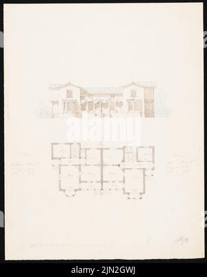 Gustav garlic (1833-1916), unknown villa: Grundriss eG. Tuser and ...