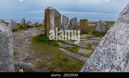 The historic megalith site of Tobar Dherbhile on the Mullet Peninsula ...