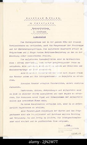 Engel Hermann (1879-1944): Landhaus Hermann Engel, Gütergotzz Stock ...