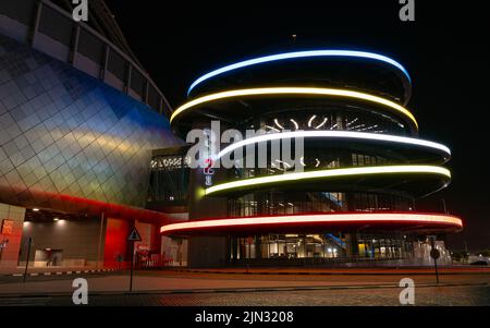 321 Museum, doha,qatar- june 06,2022 ; newly build sports museum in the ...