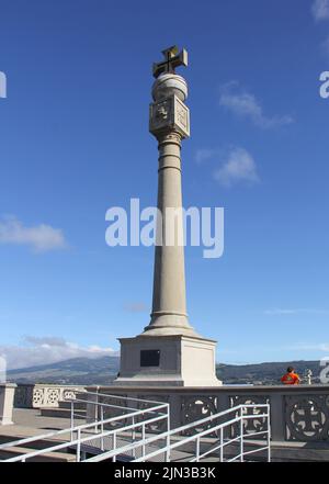 Peak of the Crosses, monument dedicated to the discovery of the Azores ...