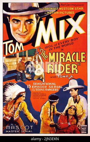Tom Mix - The Miracle Rider (Mascot, 1935) Western vintage film poster ...