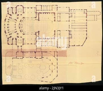 Opera house, Cologne: floor plan Stock Photo - Alamy