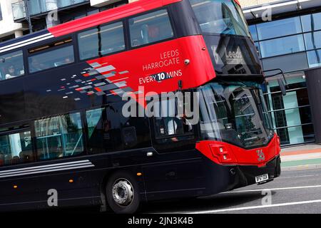 The Number 36 bus seen in Leeds arriving from Harrogate Stock Photo - Alamy