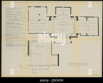 Stadttheater, Lübeck: Longitudinal Section 1: 100 Stock Photo - Alamy