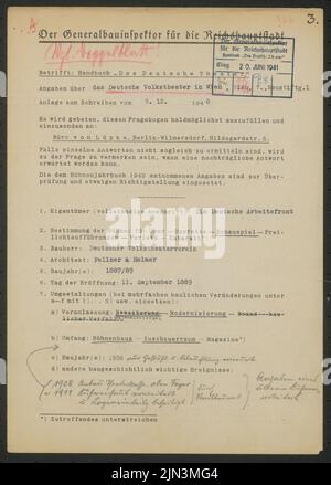 Fellner & Helmer (as an architect): German Volkstheater, Vienna Stock ...