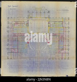 Opera house, Hanover: floor plan 1: 100 Stock Photo - Alamy