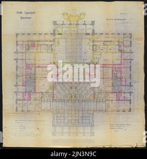 Opera House, Hanover: floor plan 1: 100 Stock Photo - Alamy