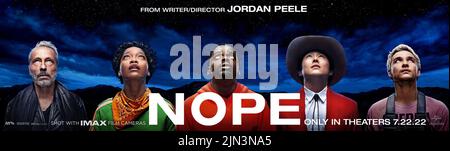 NOPE, US IMAX banner poster, from left: Keke Palmer, Daniel Kaluuya ...