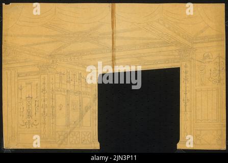 Portal hanger for stage design: perspective view of a stage portal with ...