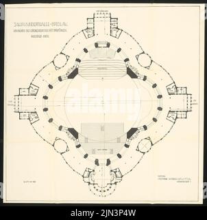 Max Berg (1870-1947, as an architect): Century Hall, Wroclaw. Acoustic ...