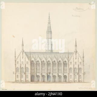 Alfred Hartmann (1824-1884): City Hall. Monthly competition October ...