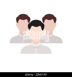Management icon vector male group of persons symbol avatar for business ...