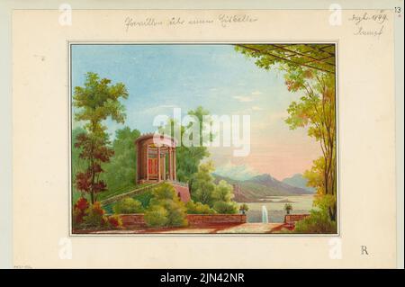 Ludwig Rumpf (died 1862): Pavilion over an ice cellar. Monthly ...